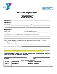 Donation-Request-Form – Dow Bay Area YMCA